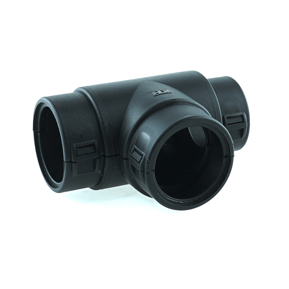 Hinged Conduit Joiner T-shape, NW 22-22-17, black | miunske product ...