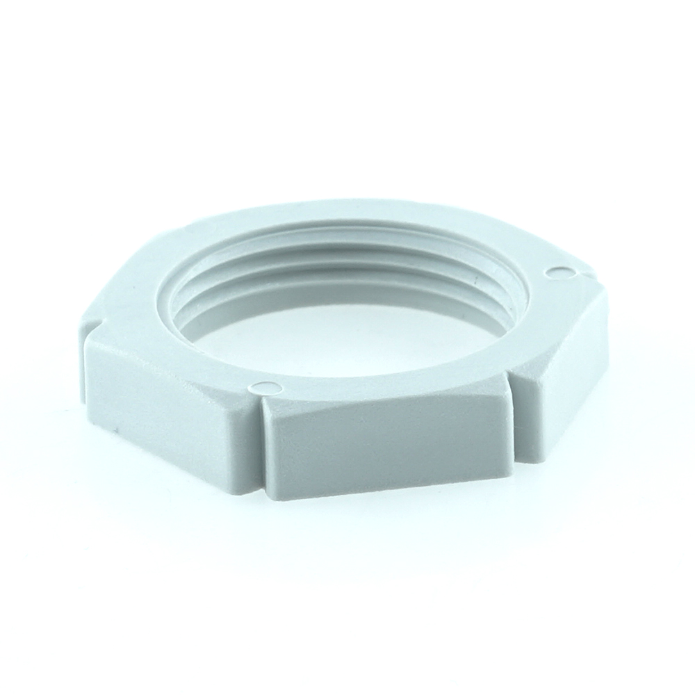 conduit lock nut PG16, grey | miunske product catalogue