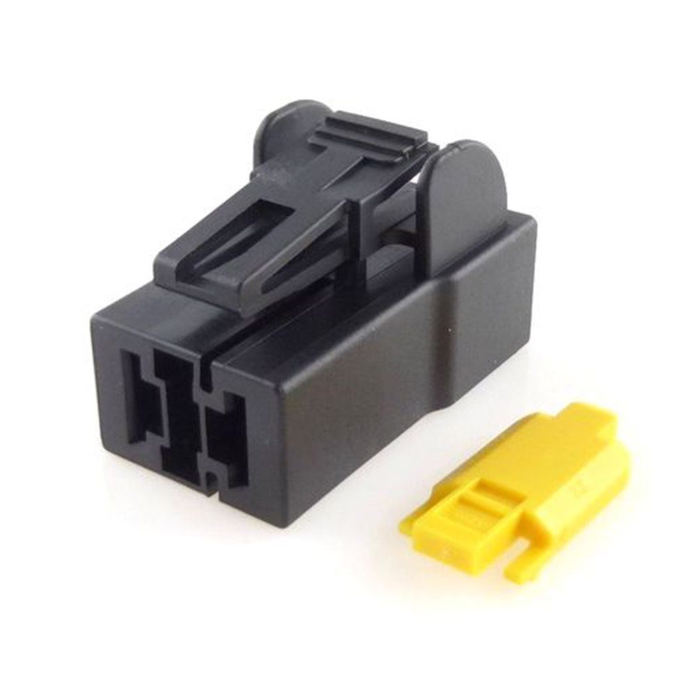 Female holder, 2-pole, with secondarylock, black | miunske product ...