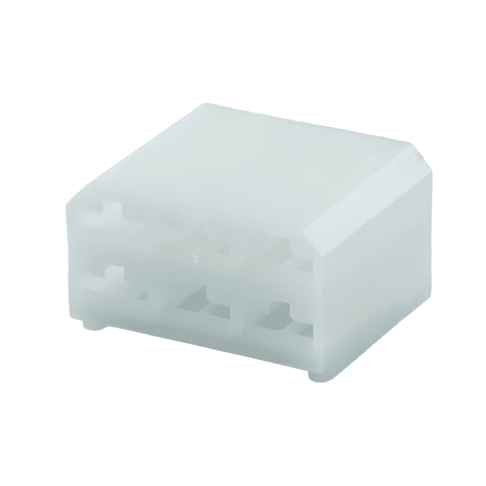 Female holder connector, 6-pole, for 6x 6.3mm flat receptacle | miunske ...