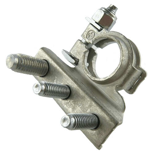 Battery Clamp "+", brass tin plated, bolts M6-M6-M8 | miunske product ...
