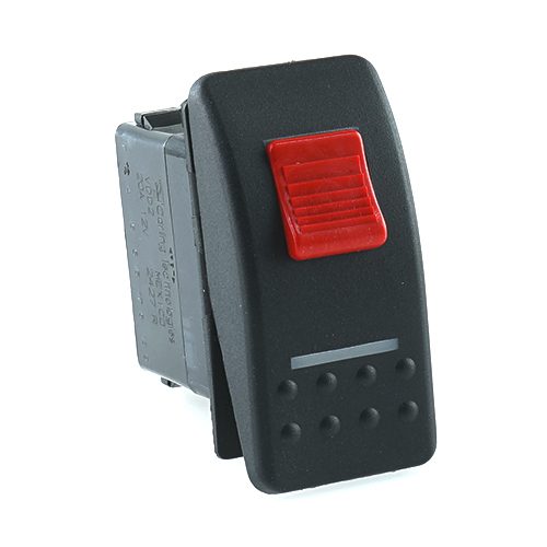 on-on Double Switch 12V/20A, Contura II, LED 1 superbright red, with ...