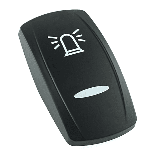 actuator Contura V black, symbol "rotary beacon" bar lens, laser etched ...