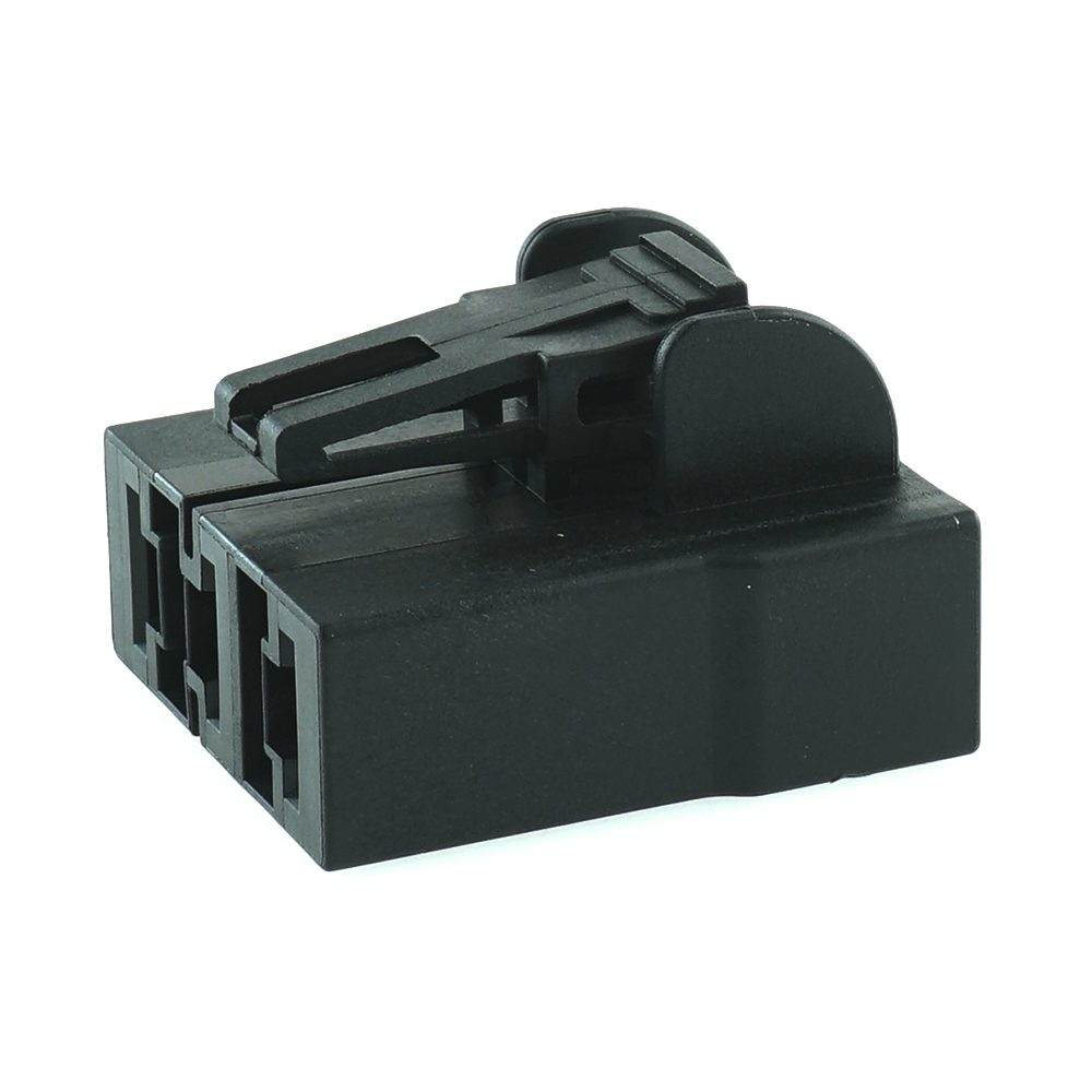 Power connector, 3way, black, for 3x blade receptacles | miunske ...