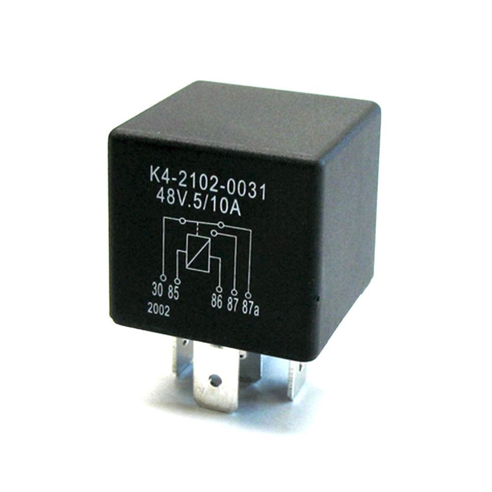 Mini Relay 48V, 5/10A, change over contact | miunske product catalogue