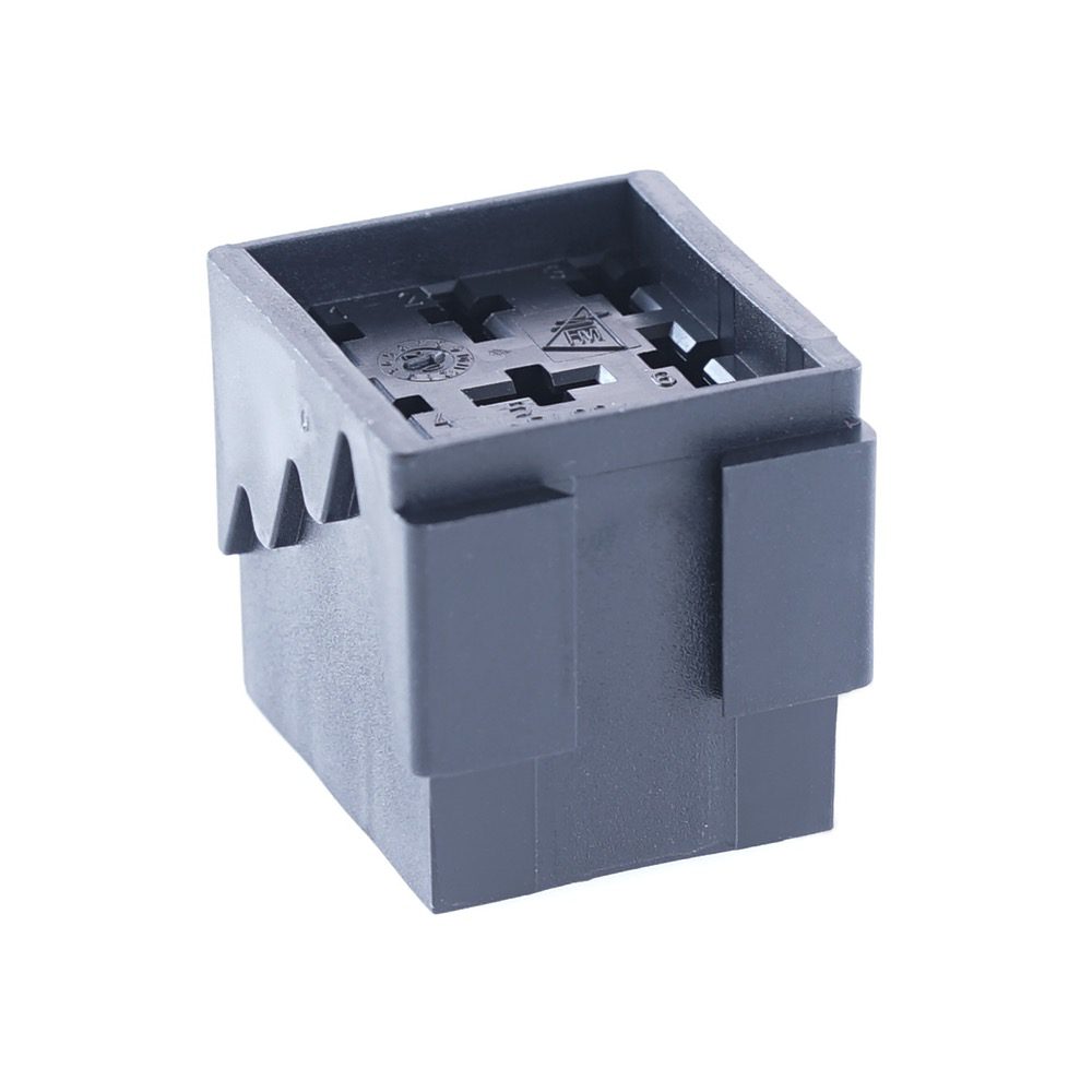 Mini Relay Socket, central plug, 5x6.3mm + 4x2.8mm | miunske product ...