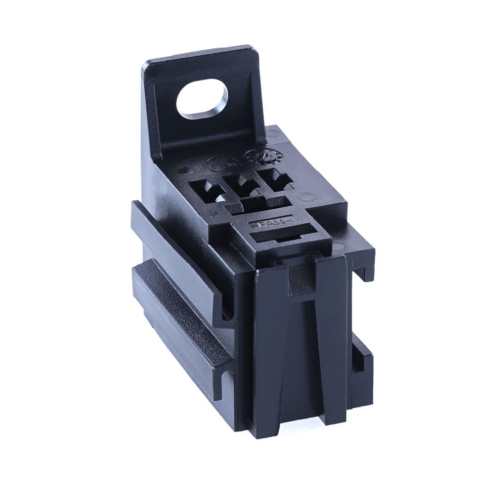 Micro Relay Socket with bracket and extension receptacle, 2x6.3mm + 3x4 ...