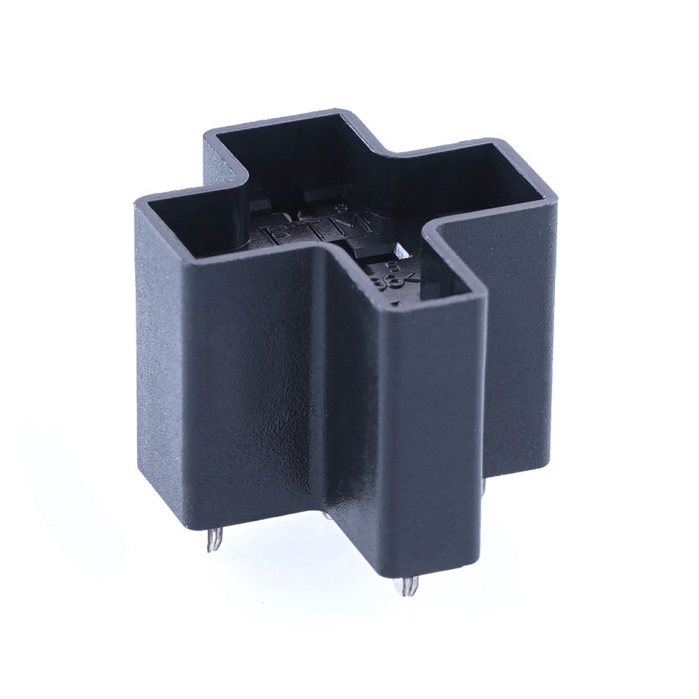 THT Mini Relay Socket, central plug, 5-pole, 5x 6.3mm, PCB mounting ...