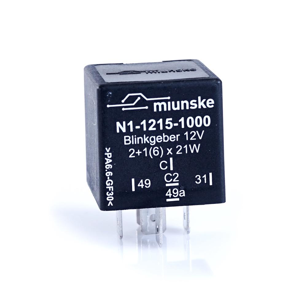 Flasher 12V, 2+1(6) x 21W + 0..5W, with control outputs | miunske ...