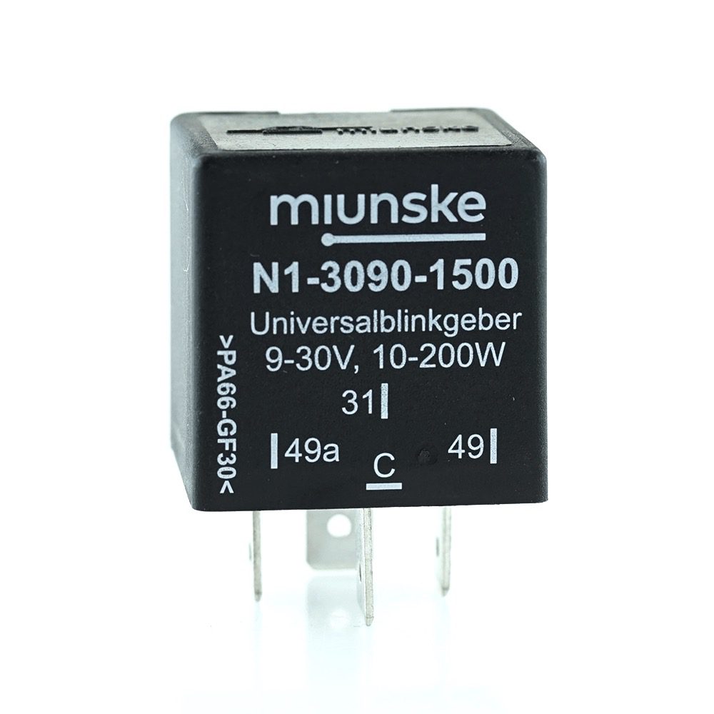 Universal Flasher 9V...30V, 10-200W, fully electronic, with control ...