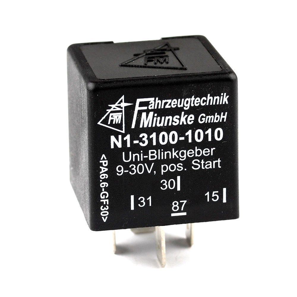 Universal Flasher 9V...30V, 200W/24V, fully electronic, with start-stop ...