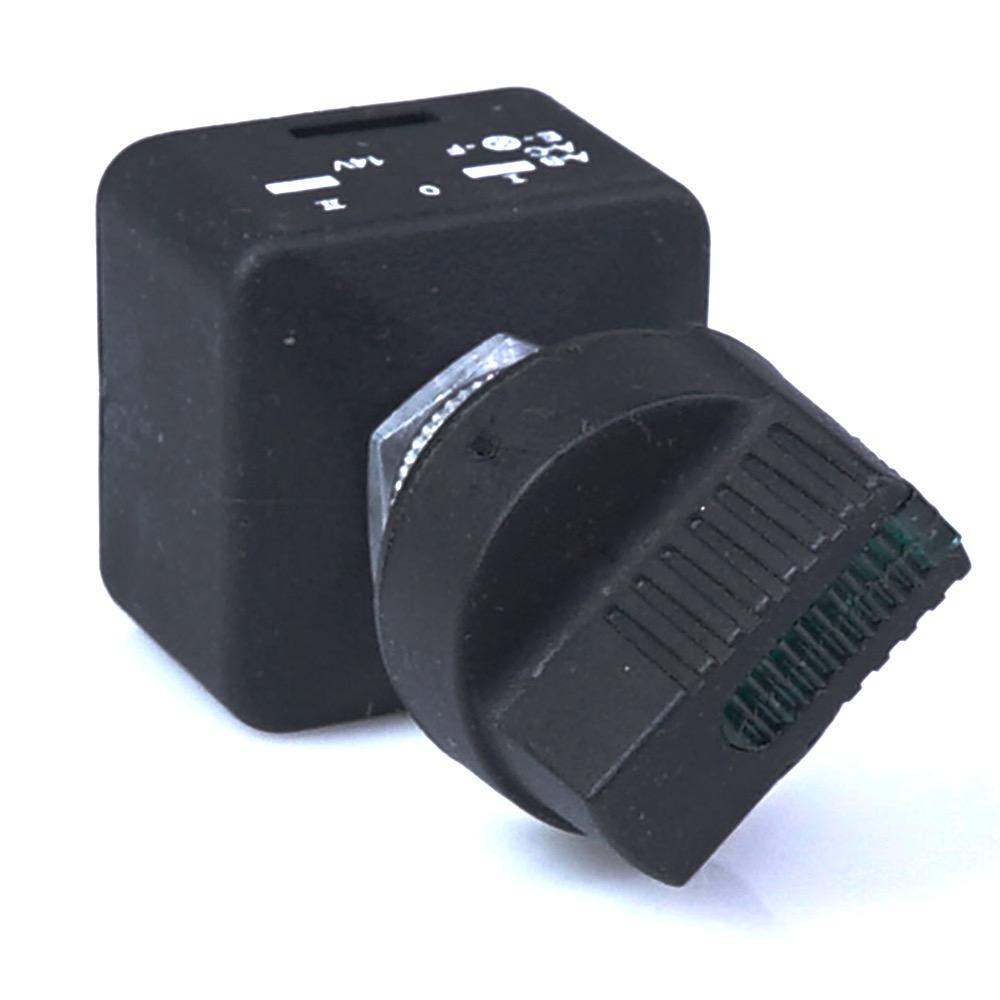 Rotary Switch, I-0-II, illuminated, green, IP53 | miunske product catalogue