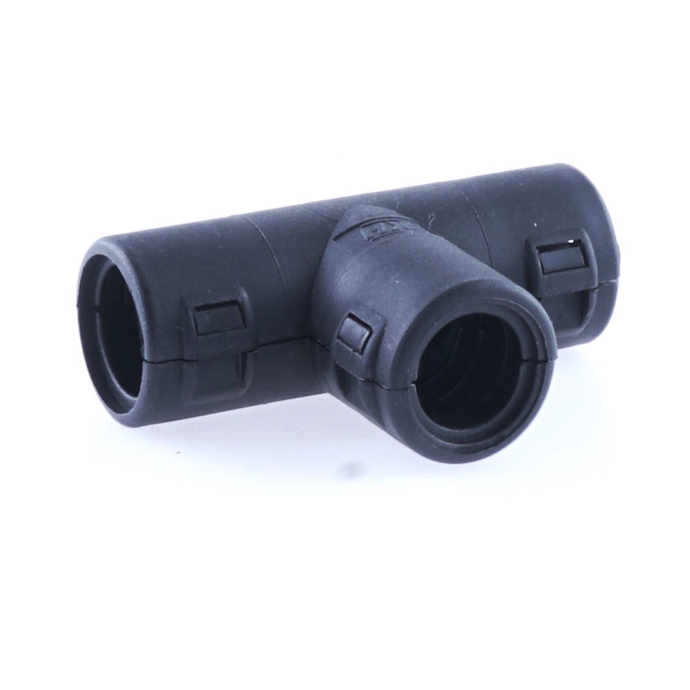 Hinged Conduit Joiner T-shape, NW 10-8.5-8.5, black | miunske product ...