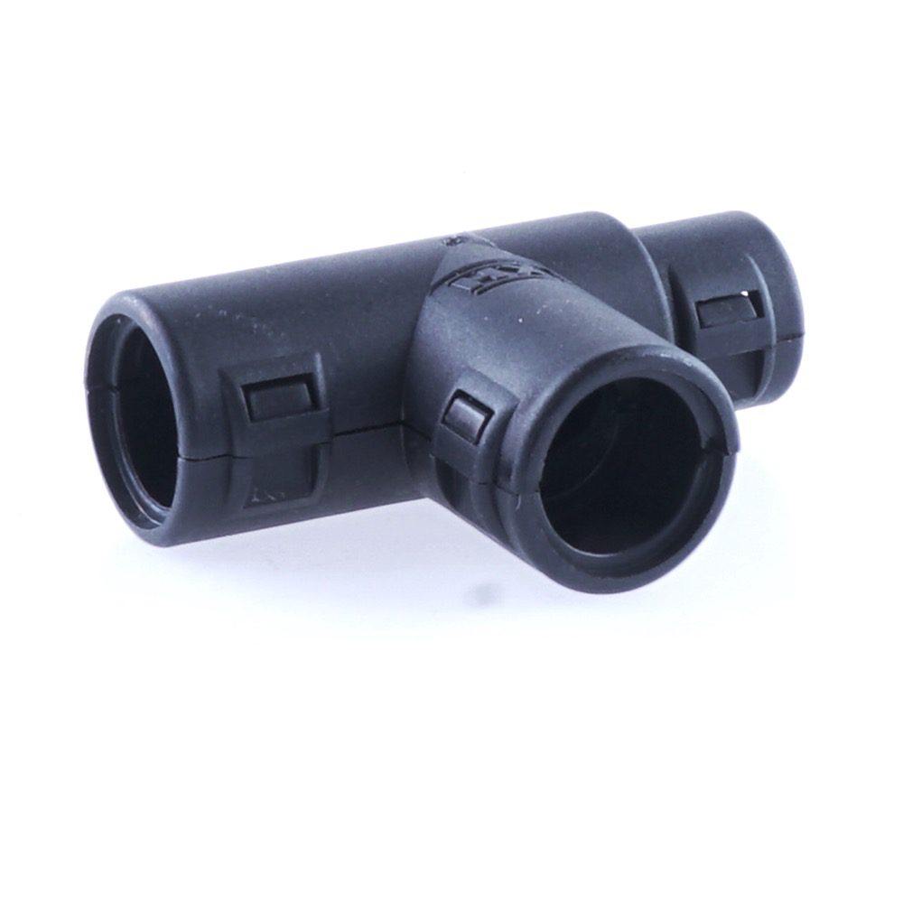 Hinged Conduit Joiner T-shape, NW 10-10-7.5, black | miunske product ...