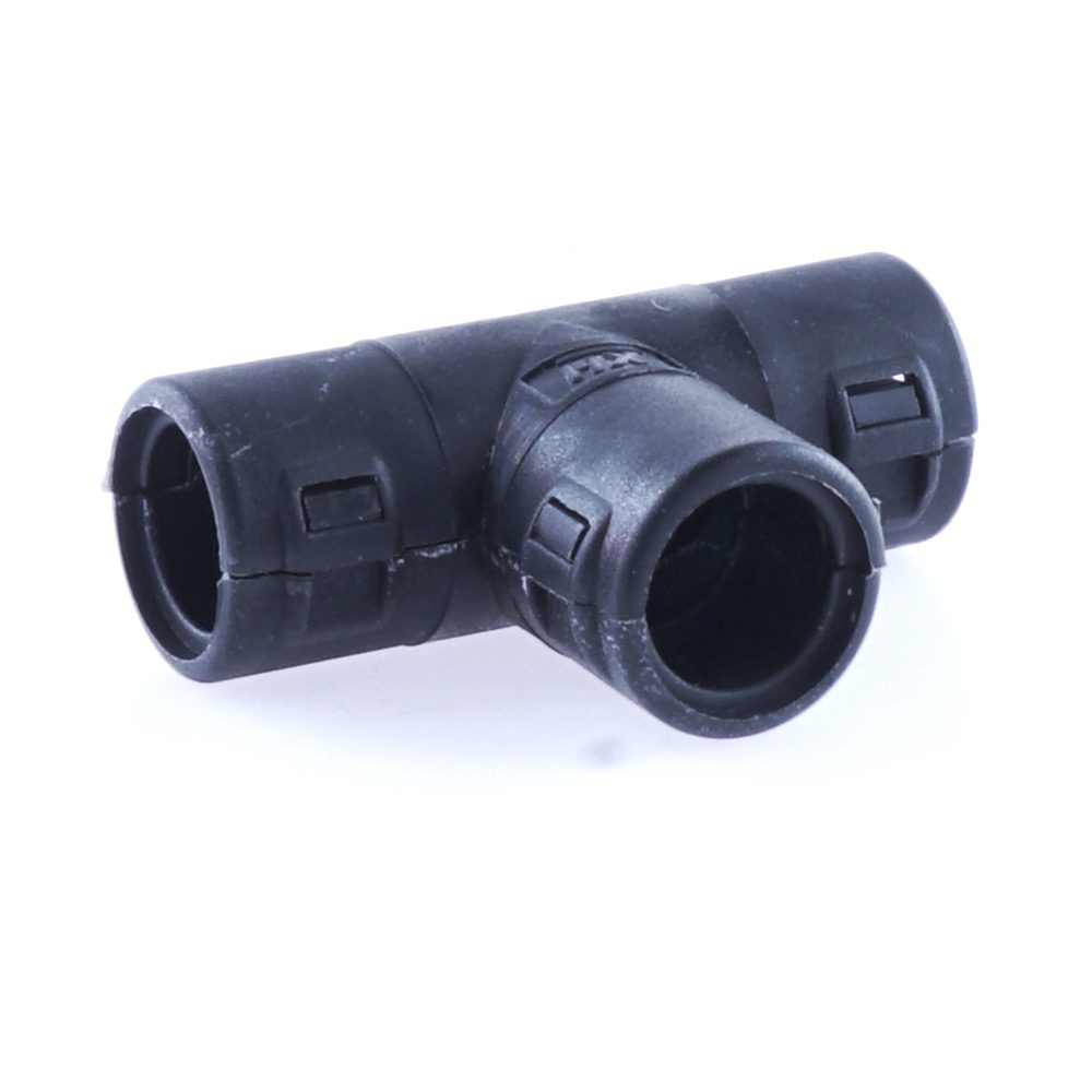 Hinged Conduit Joiner T-shape, NW 10-10-8.5, black | miunske product ...