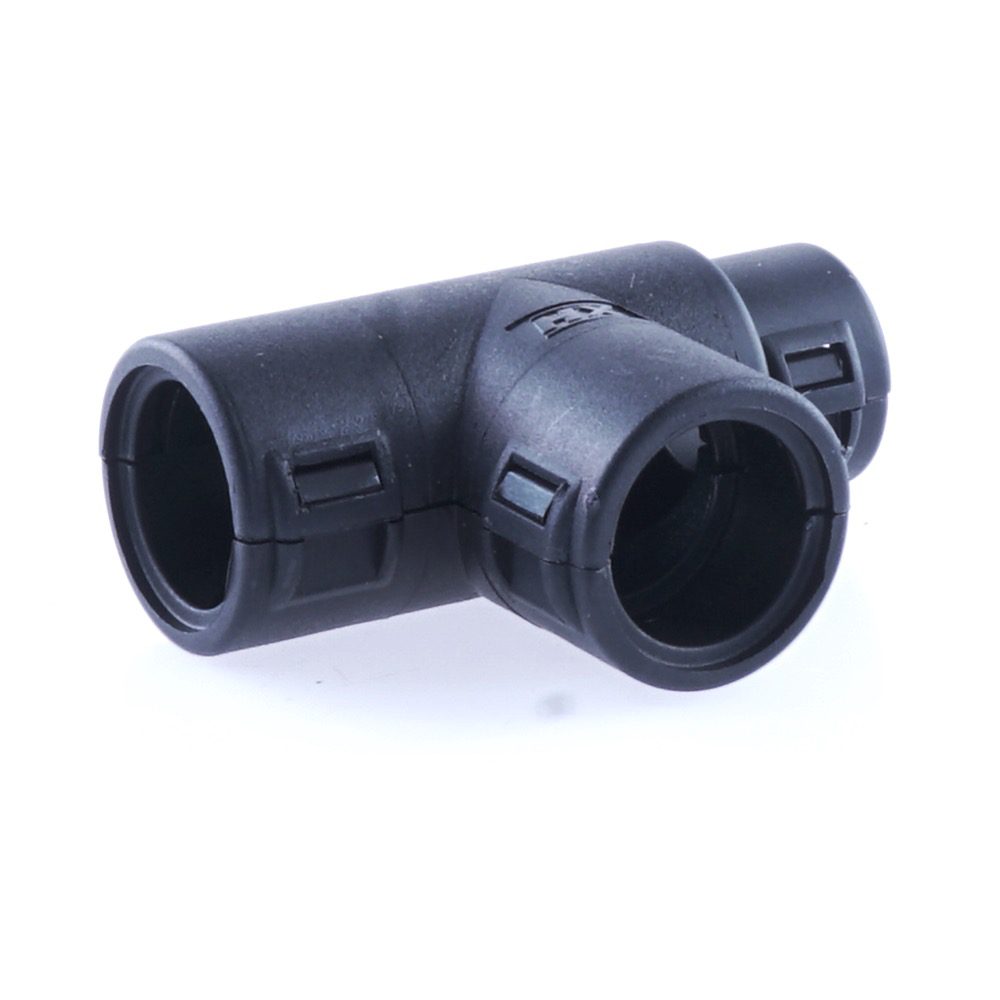 Hinged Conduit Joiner T-shape, NW 13-13-10, black | miunske product ...