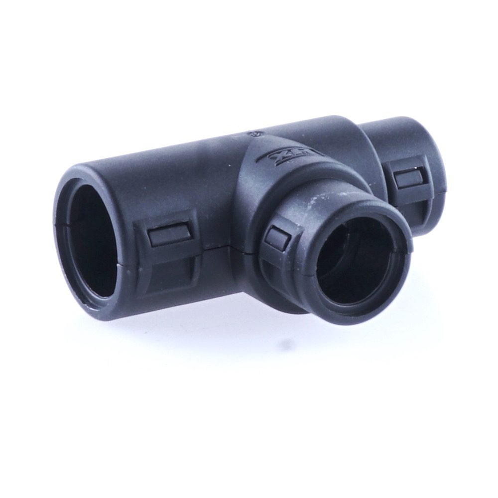 Hinged Conduit Joiner T-shape, NW 13-10-10, black | miunske product ...