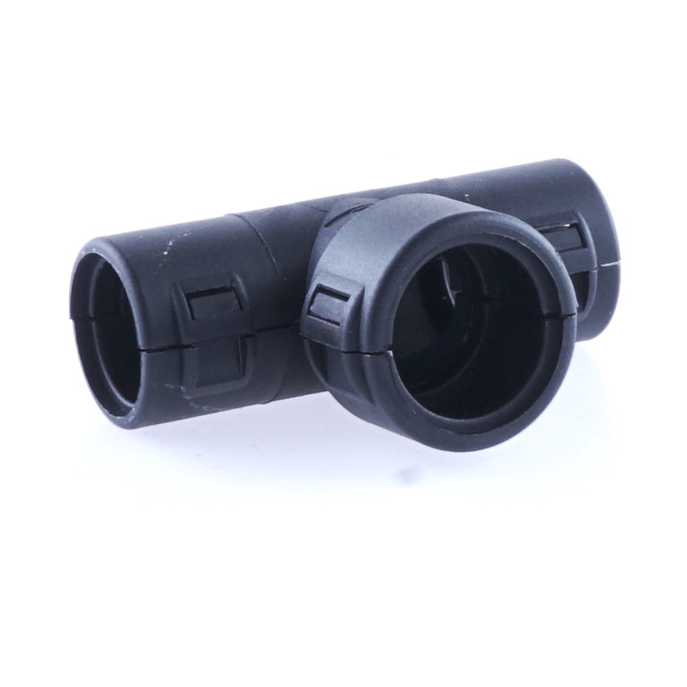 Hinged Conduit Joiner T-shape, NW 10-13-10, black | miunske product ...