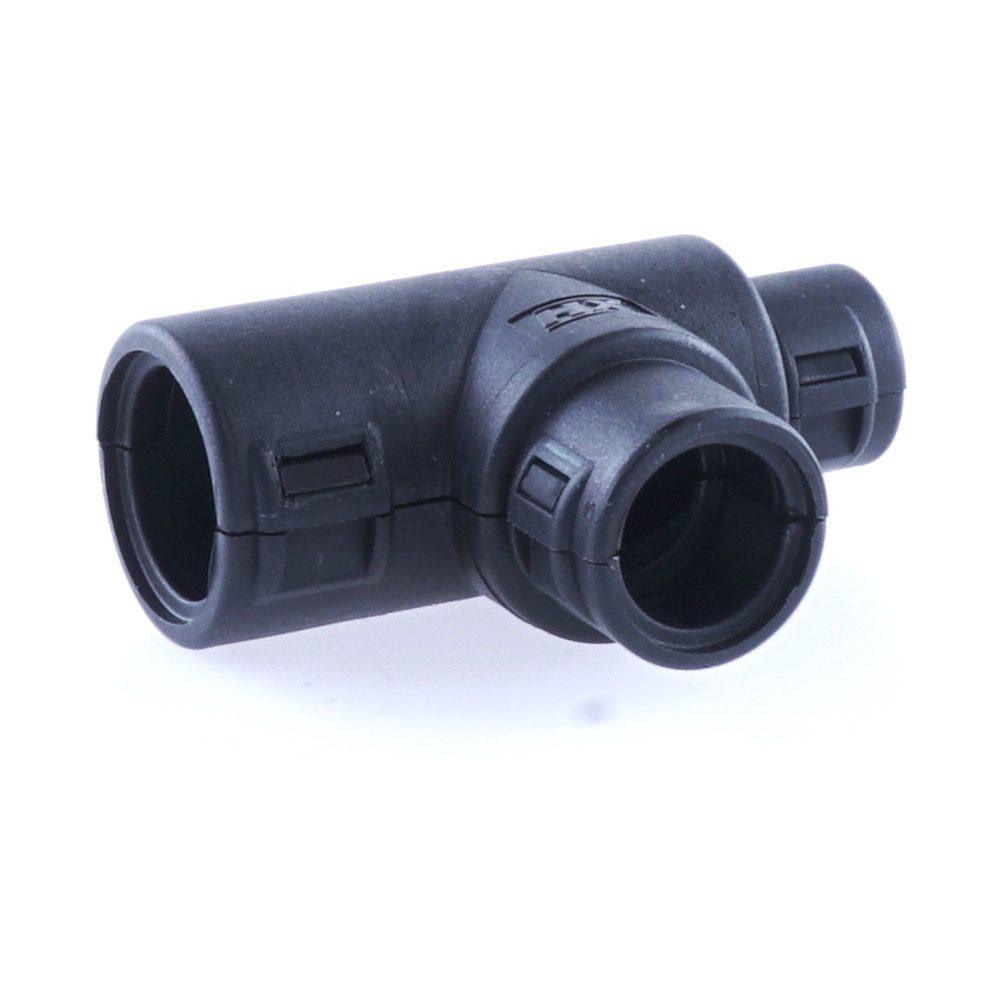 Hinged Conduit Joiner T-shape, NW 13-10-7.5, black | miunske product ...