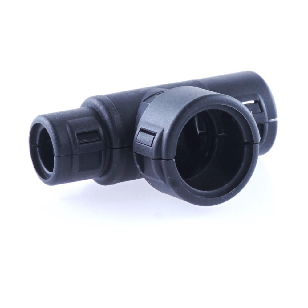 Hinged Conduit Joiner T-shape, NW 7.5-13-10, black | miunske product ...