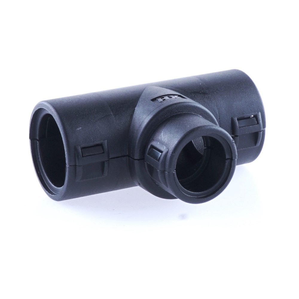 Hinged Conduit Joiner T-shape, NW 17-13-17, black | miunske product ...
