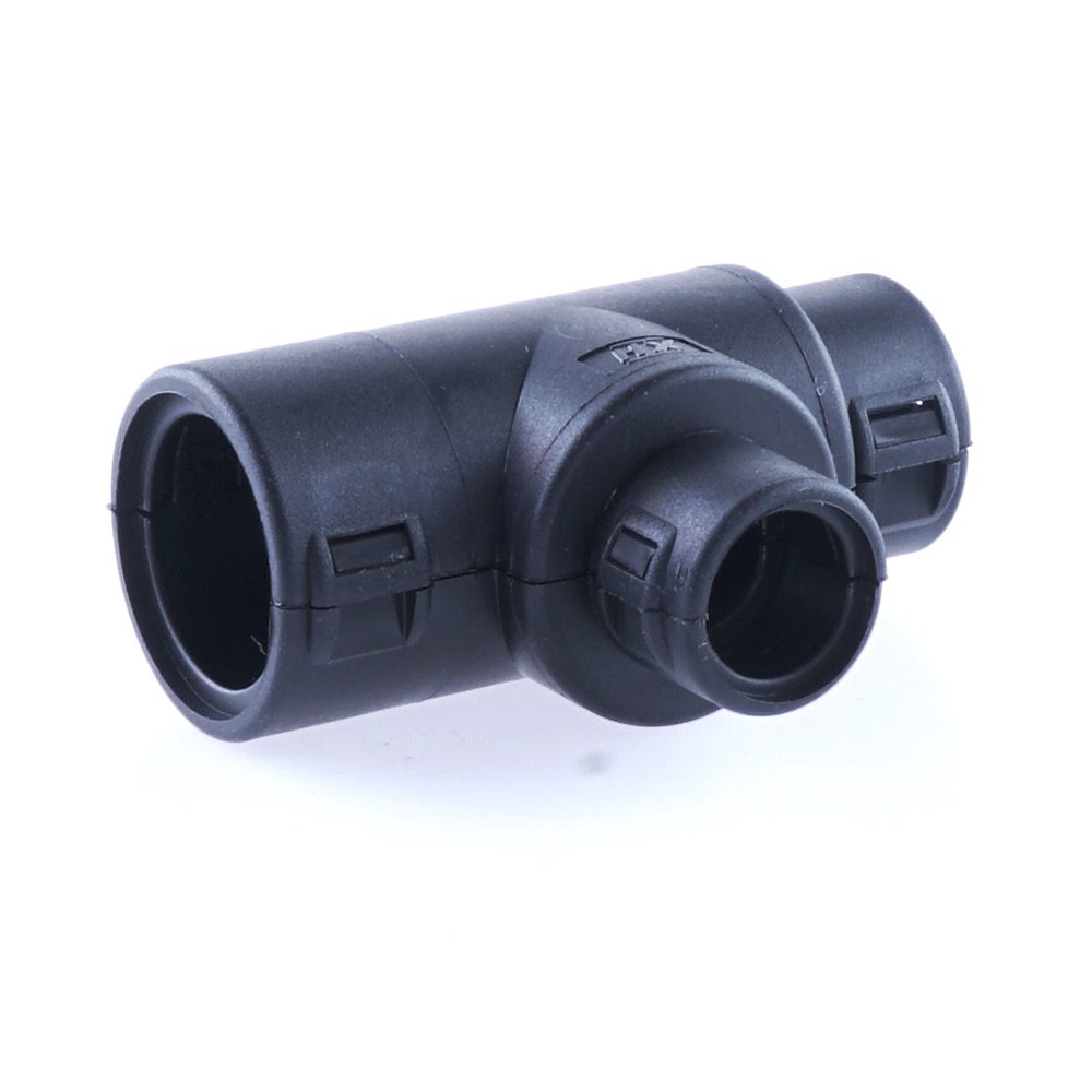 Hinged Conduit Joiner T-shape, NW 17-10-13, black | miunske product ...