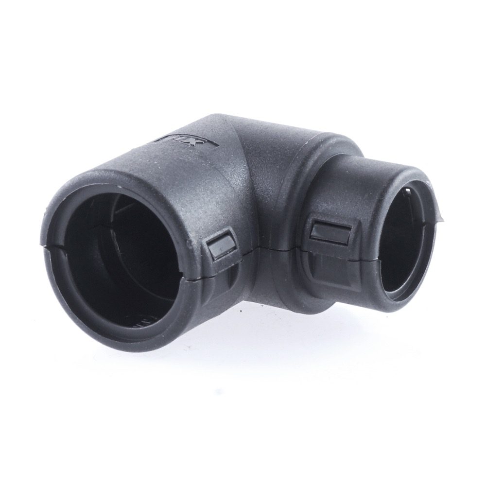 Hinged Conduit Joiner elbow, NW 17-13 90°, black | miunske product ...