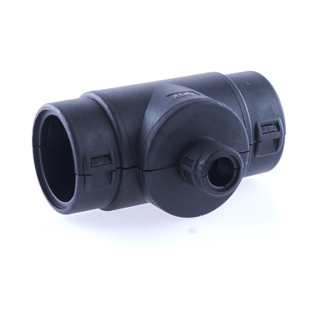 Hinged Conduit Joiner T-shape, NW 22-7.5-22, black | miunske product ...
