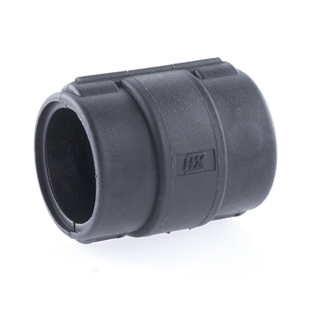 Hinged Conduit Joiner, NW 22-22, black | miunske product catalogue