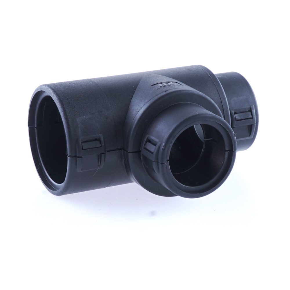 Hinged Conduit Joiner T-shape, NW 23-17-17, black | miunske product ...