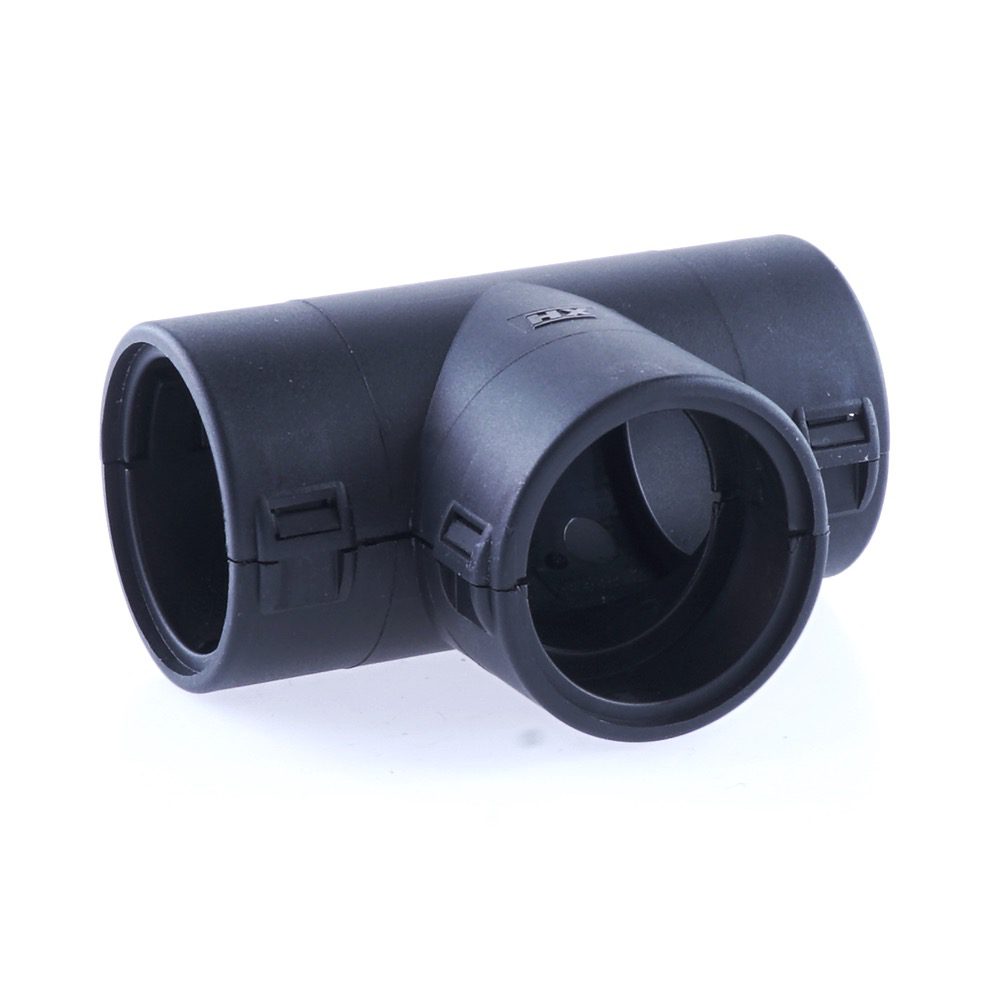 Hinged Conduit Joiner T-shape, NW 23-23-23, black | miunske product ...