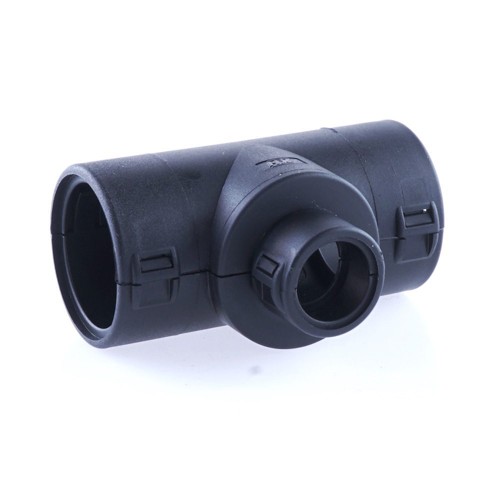 Hinged Conduit Joiner T-shape, NW 23-13-23, black | miunske product ...