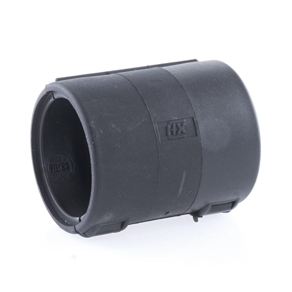 Hinged Conduit Joiner, NW 23-23, black | miunske product catalogue