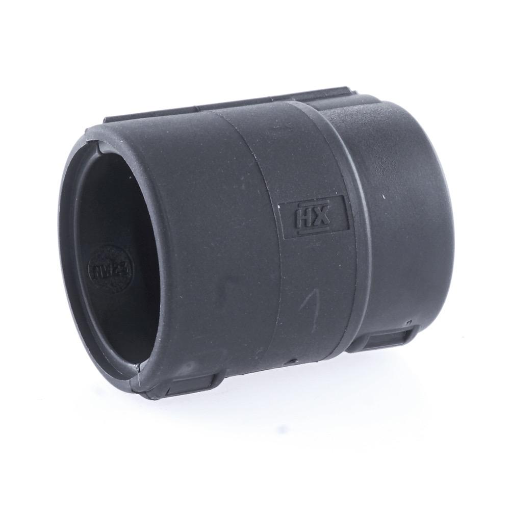 Hinged Conduit Joiner, NW 23-22, black | miunske product catalogue