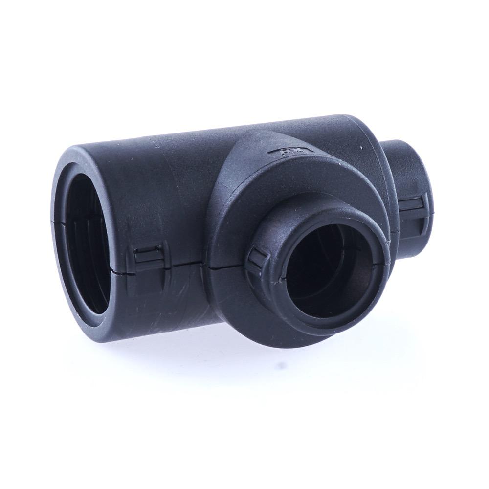 Hinged Conduit Joiner T-shape, NW 26-17-17, black | miunske product ...