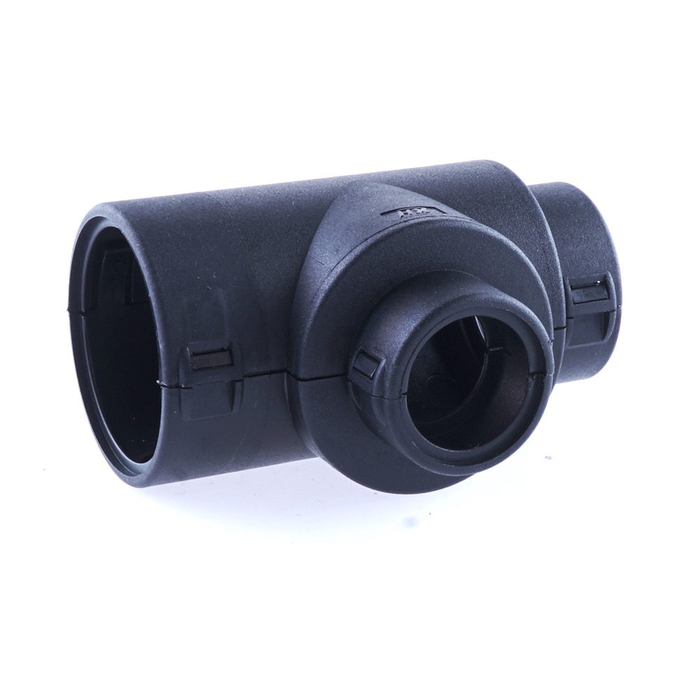 Hinged Conduit Joiner T-shape, NW 29-17-22, black | miunske product ...