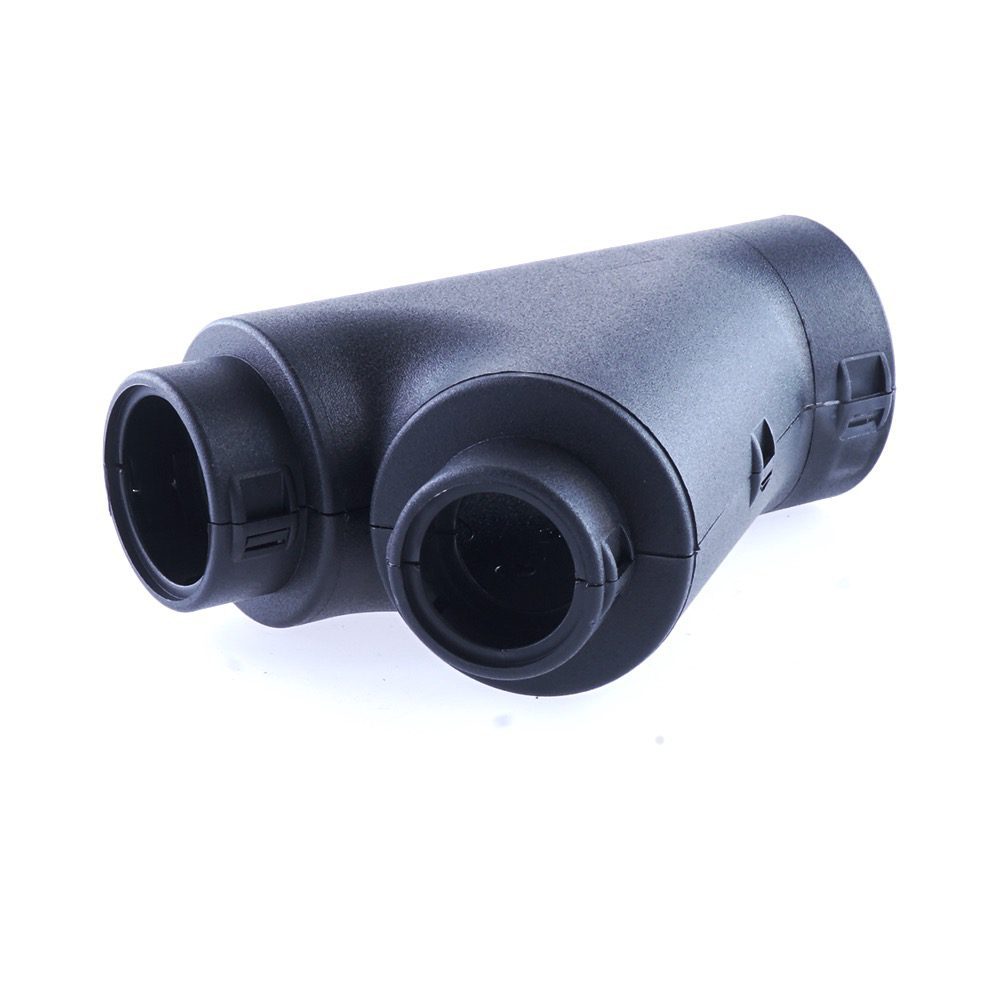 Hinged Conduit Joiner Y-shape, NW 29-22-17, black | miunske product ...
