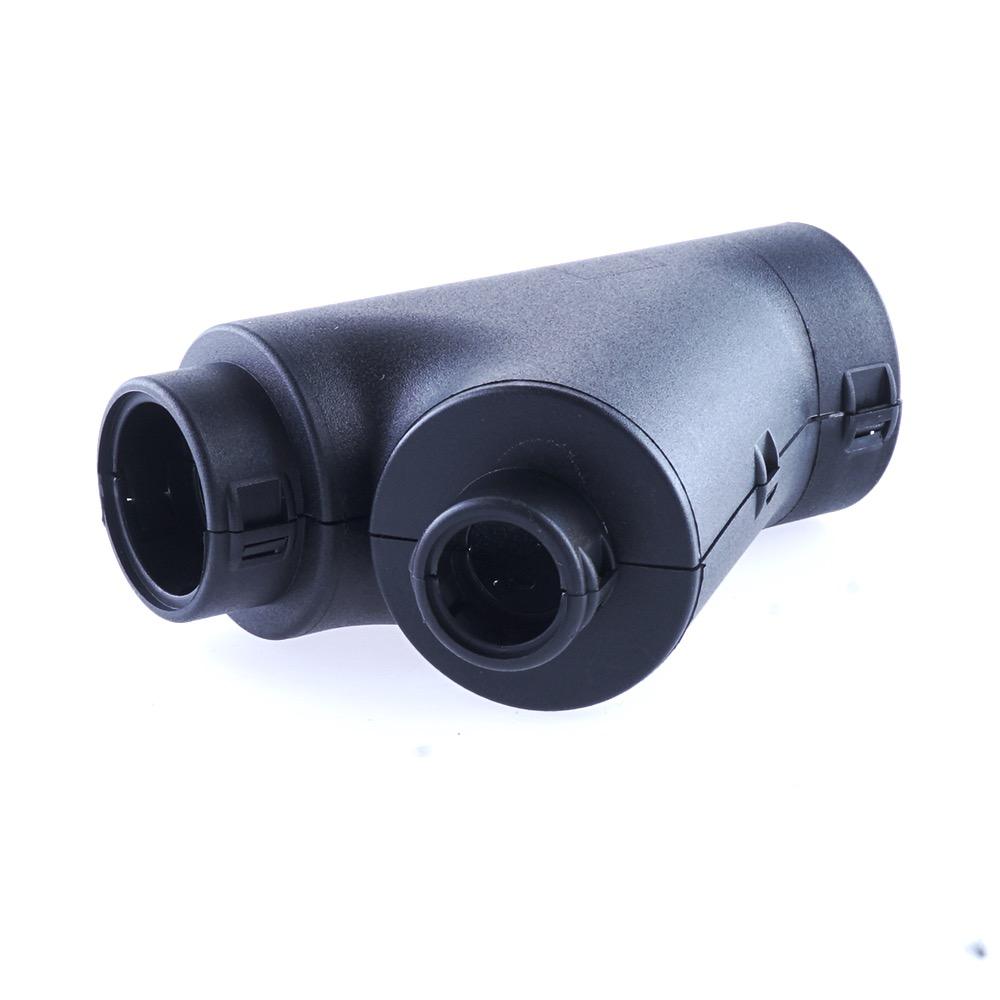 Hinged Conduit Joiner Y-shape, NW 29-22-13, black | miunske product ...