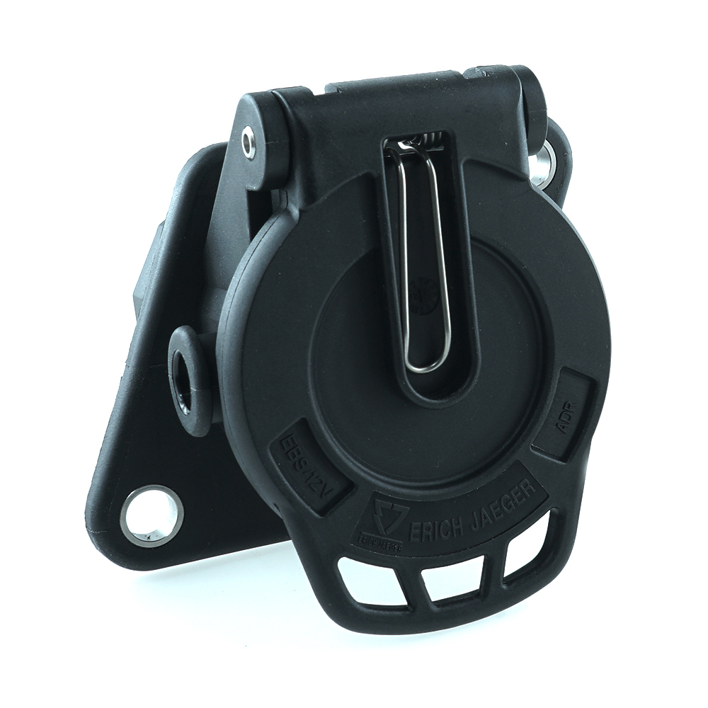 ADR/EBS/ABS socket 12V, 7-pin, with crimp contact pins, screw cap ...